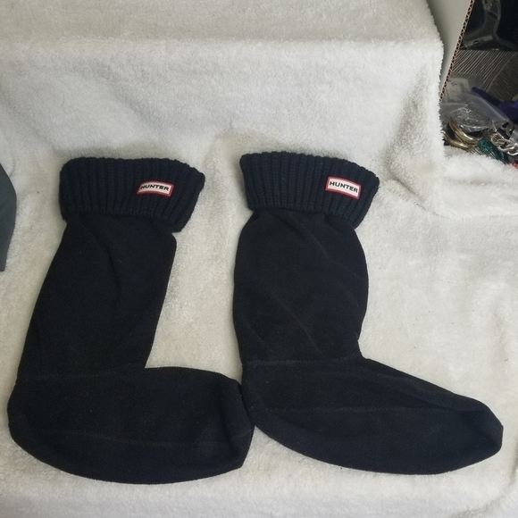 Hunter | Shoes | Hunter 6 Stitch Cable Knitted Cuff Tall Rain Boot ...